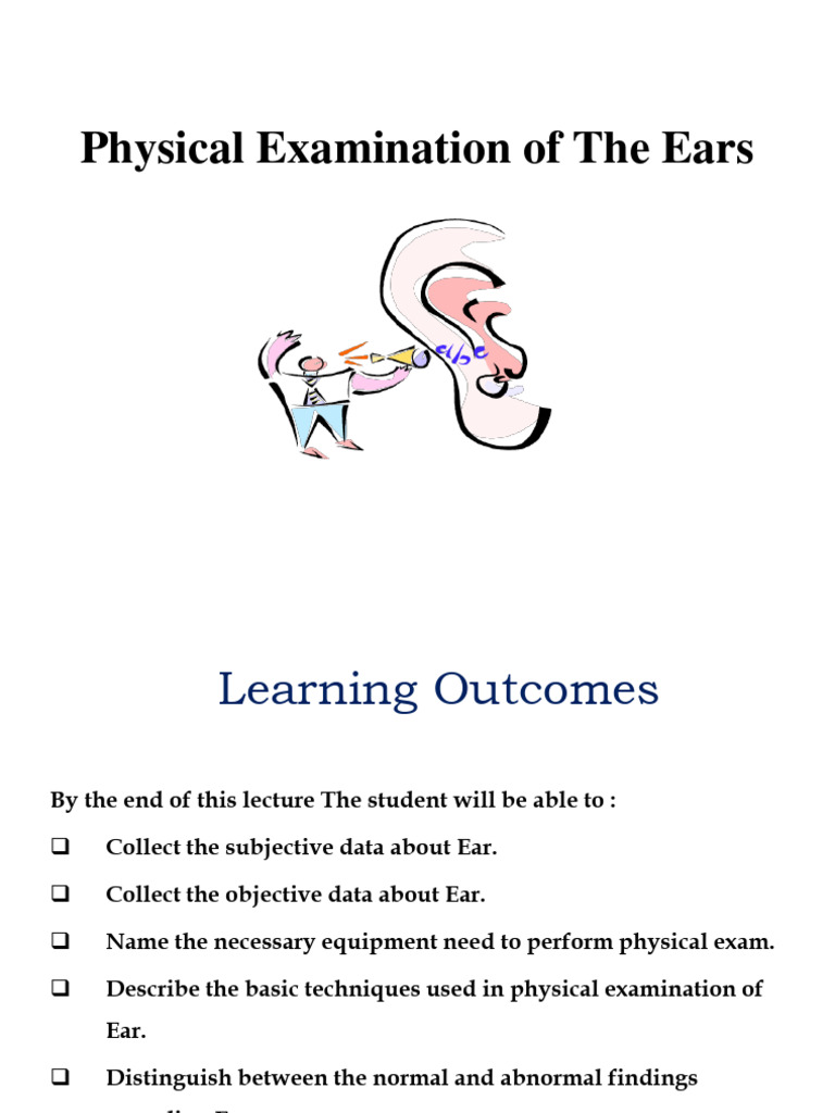 Physical Examination of The Ears | PDF