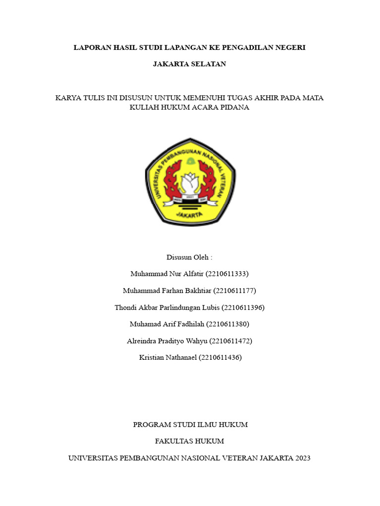 Laporan Studi Lapangan - Kel.5 | PDF