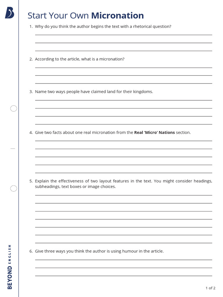 How to Start Your Own Micronation | PDF