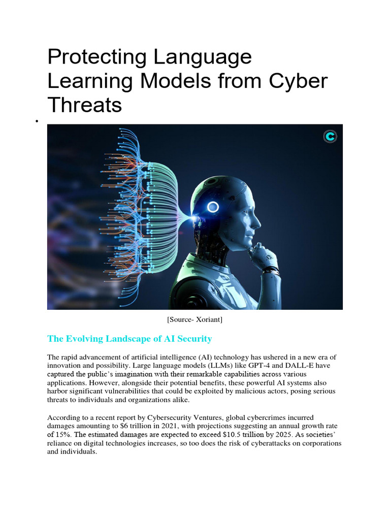 Protecting Language Learning Models From Cyber Threats | PDF | Security ...