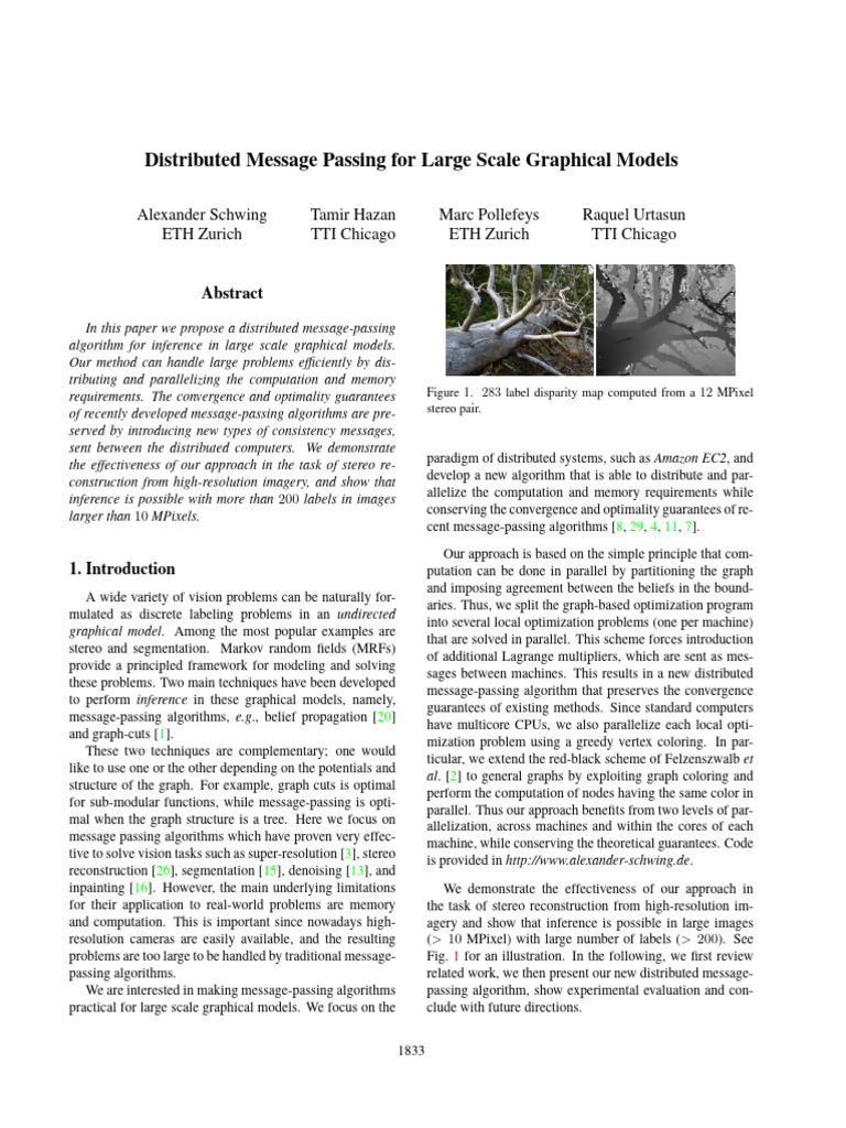 Distributed Message Passing Research Paper | PDF