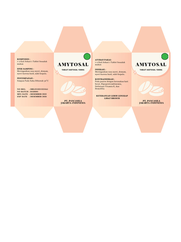 Tablet Asetosal 150mg: Indikasi & Dosis | PDF | Kesehatan Holistik