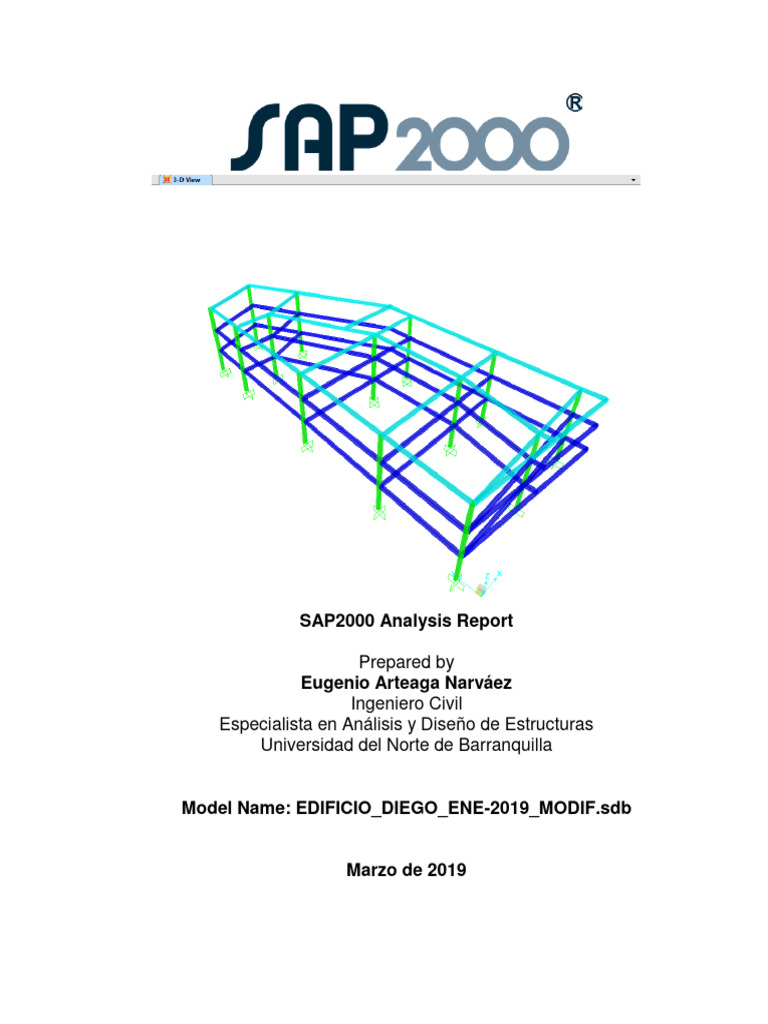 Reporte Sap2000v16Design | PDF
