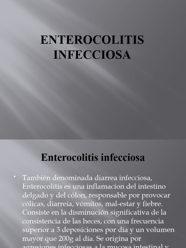 05 03 21 Enterocolitis Infecciosa | PDF