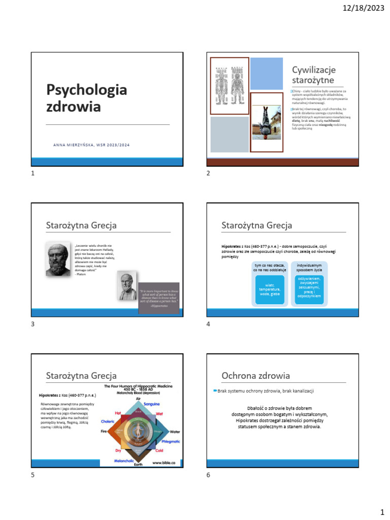 WSR 1RM - Psychologia Zdrowia I Choroby | PDF