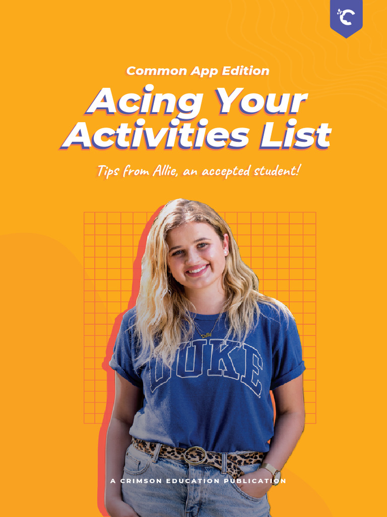 Acing Your Activities List - Tips From Duke Admit | PDF | Duke University