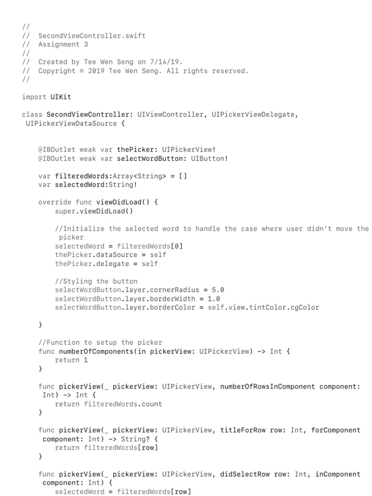 Second View Controller | PDF | Computer Engineering | Programming Paradigms