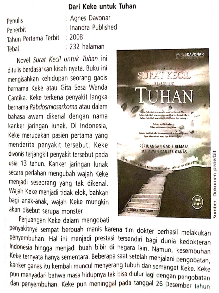 Ulasan Surat Kecil Untuk Tuhan | PDF
