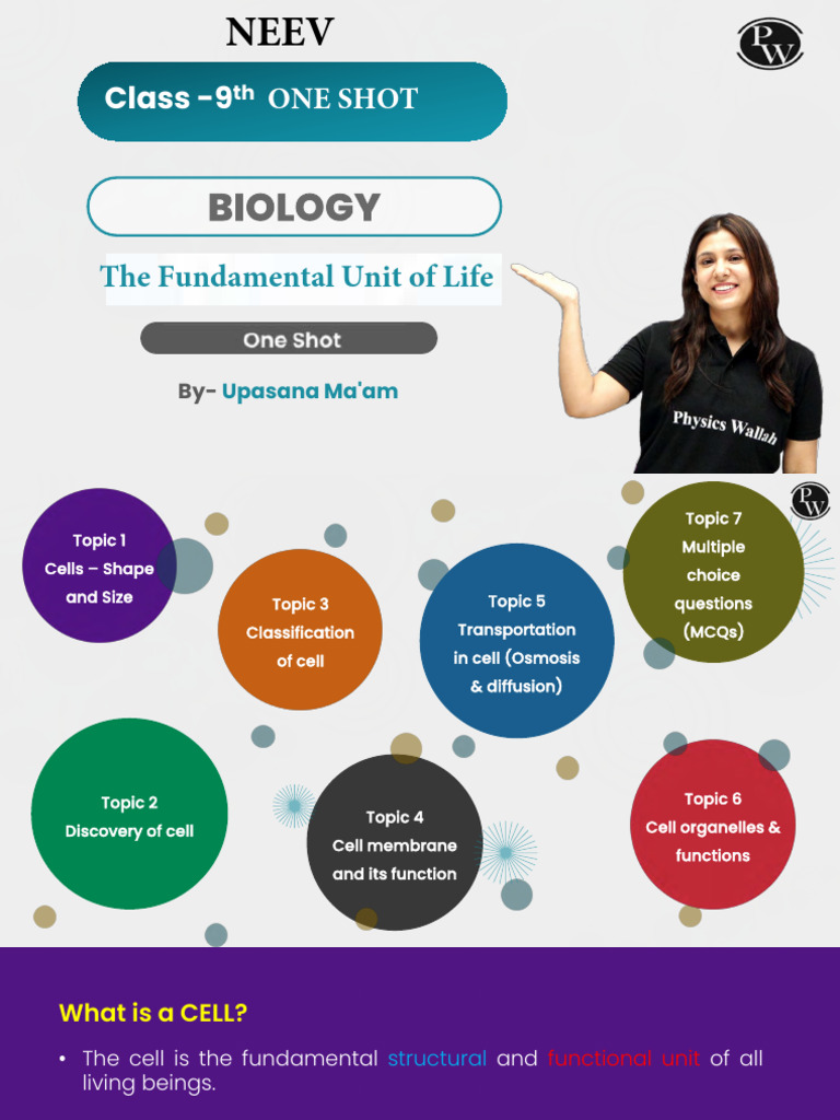 Biology - The Fundamental Unit of Life - Class Notes | PDF ...