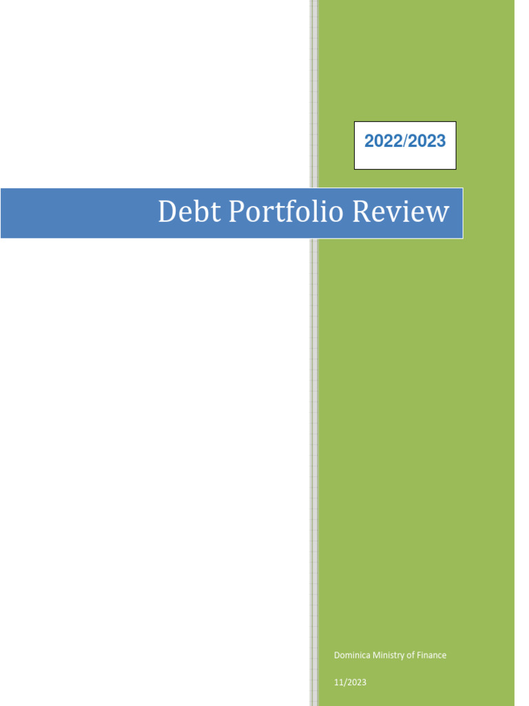 DPR Dominica Debt Portfolio-Final 28-11-2023 | PDF | United States ...