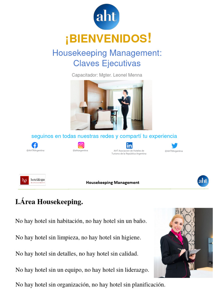 H S Housekeeping Management - Claves Ejecutivas | PDF