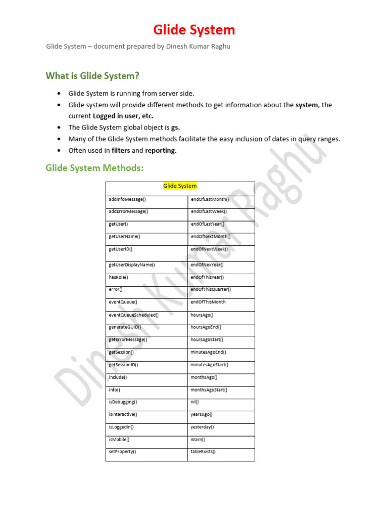Glide Linkdin Product Documentation | PDF
