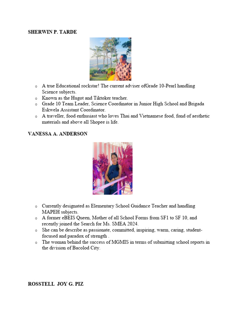 Introduction Of Speakers Pdf