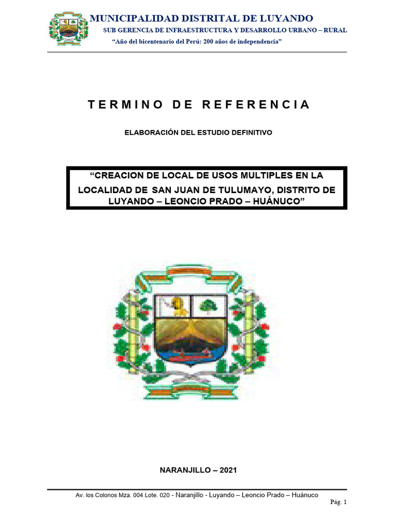 Estudio para Local Multifuncional en Luyando | PDF | Presupuesto ...