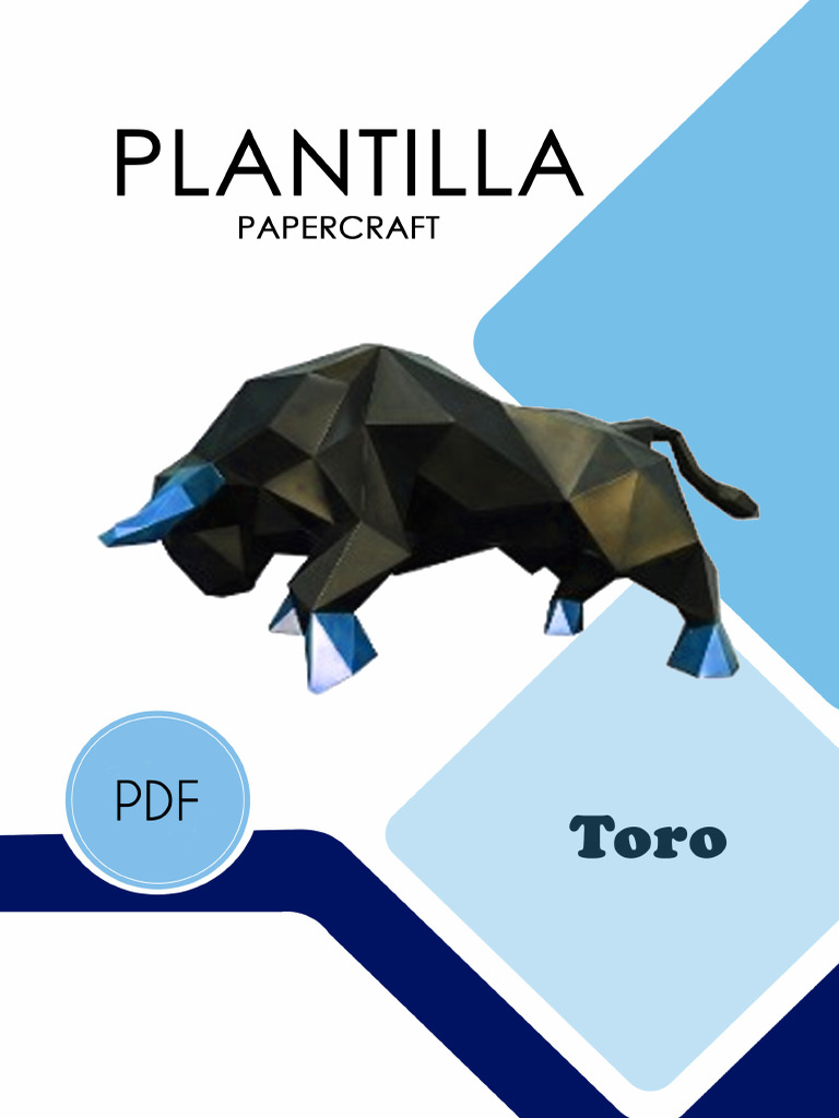 Papercraft Toro (Plantilla) | PDF