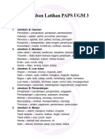 Soal Latihan Tes PAPs UGM 2025 | PDF
