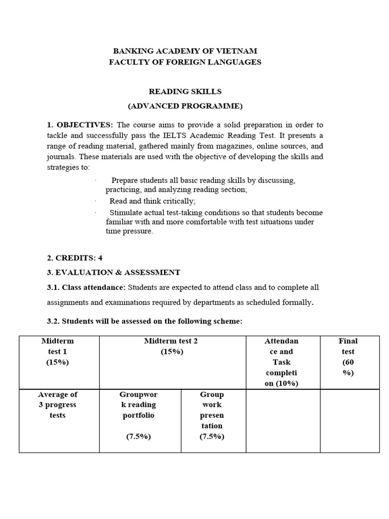Reading CLC - Syllabus - Handout Student Ver | PDF | Learning | Human Communication