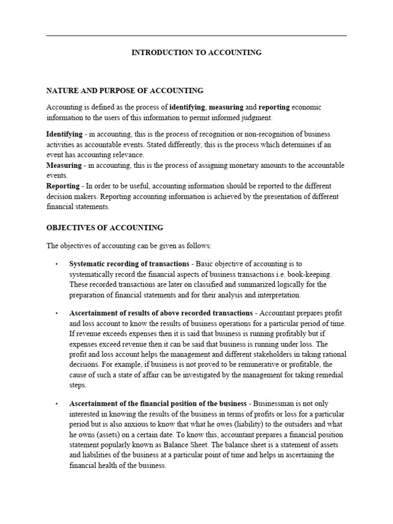 Lesson One Accounts | PDF | Balance Sheet | Valuation (Finance)