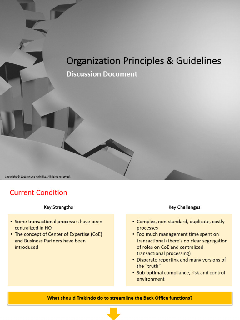 Organization Principles and Guidelines | PDF | Strategic Management ...