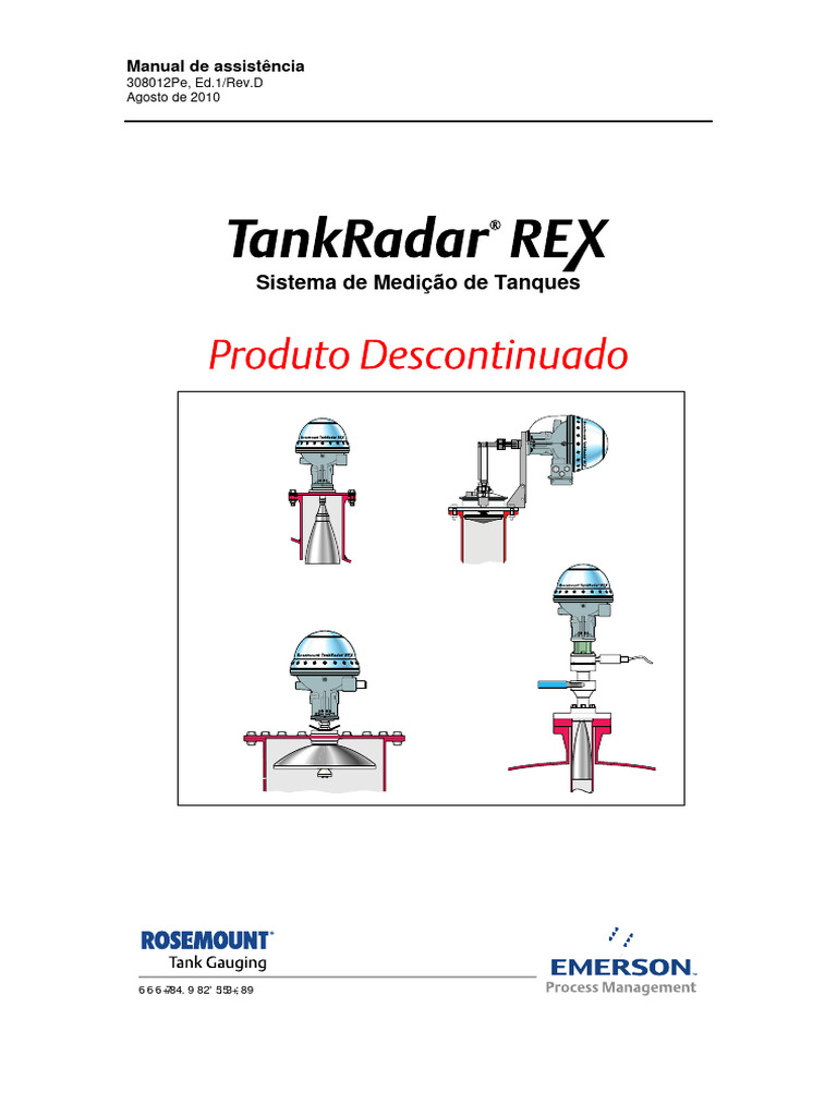Guia Tankradar Rex Manual de Assistência Rosemount PT 80872 | PDF ...