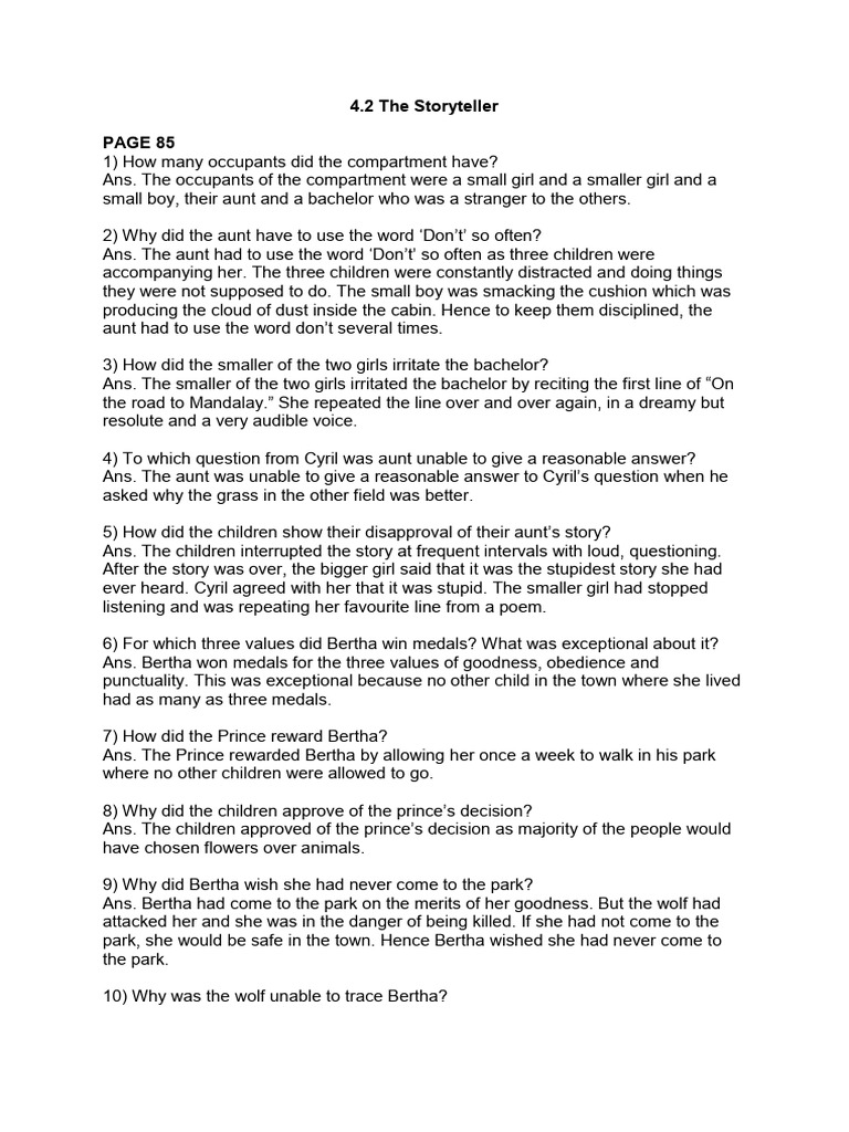 The Storyteller | PDF