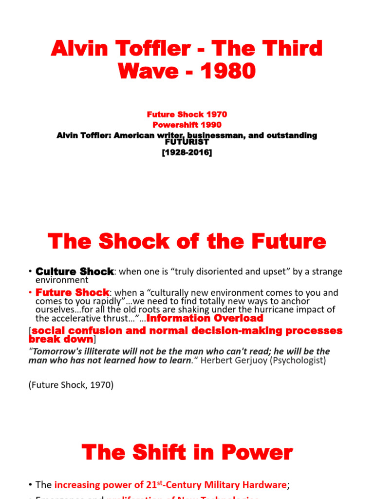 Alvin Toffler - The Third Wave - 1980 - jtm2 | PDF | Society