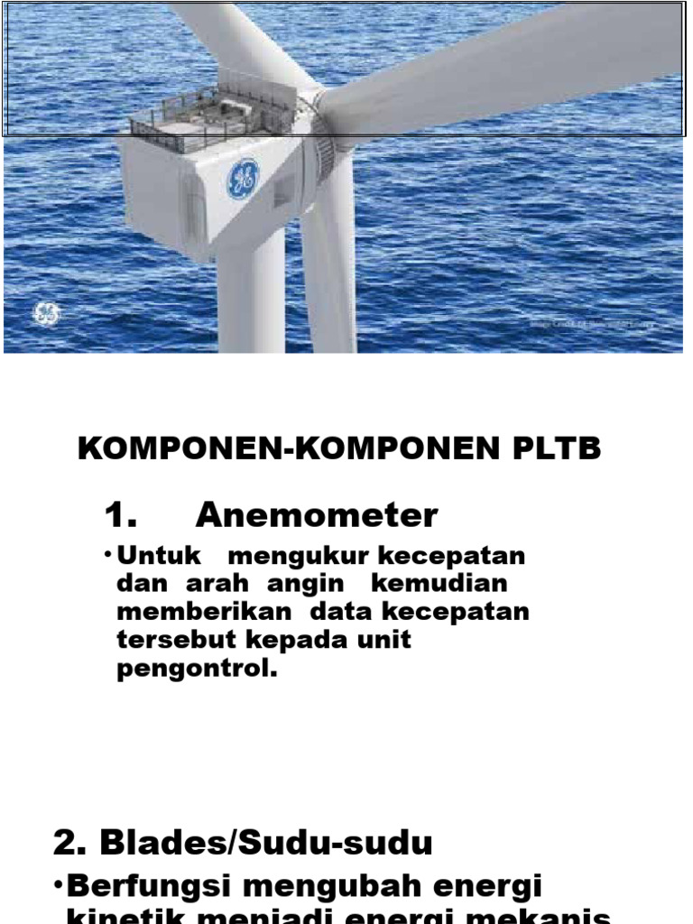 Komponen Utama PLTB dan Fungsinya | PDF