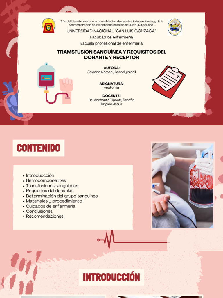 Transfusión Sanguínea | PDF | Sangre | Transfusión de sangre