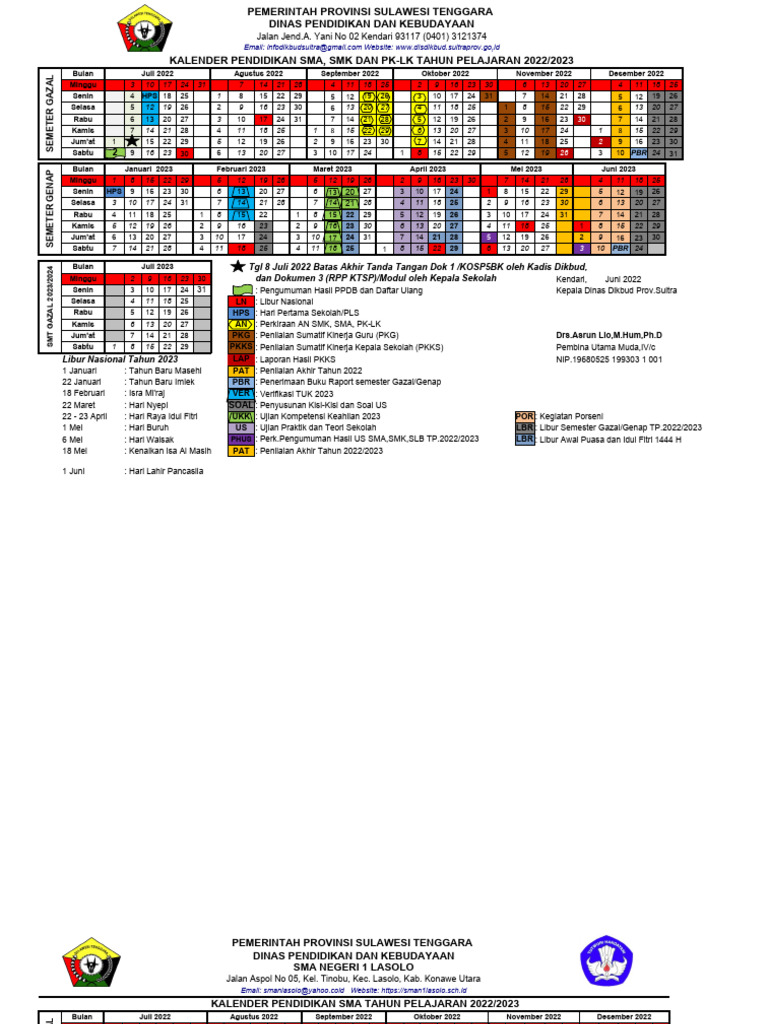Kalender 2022-2023 | PDF