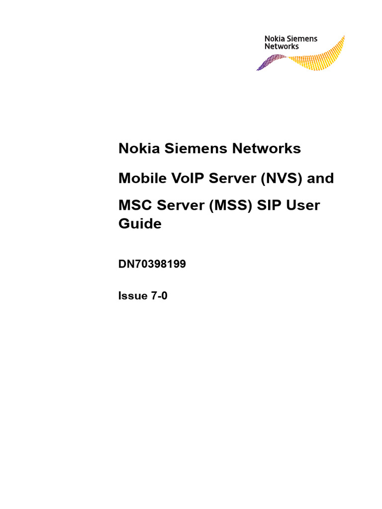 Mobile VoIP Server (NVS) | PDF | Ip Multimedia Subsystem | Session Initiation Protocol