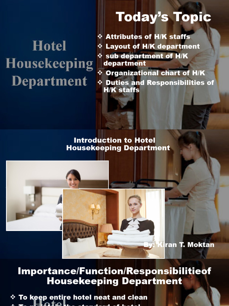 HK UNIT 1 Introduction | PDF | Housekeeping | Linens