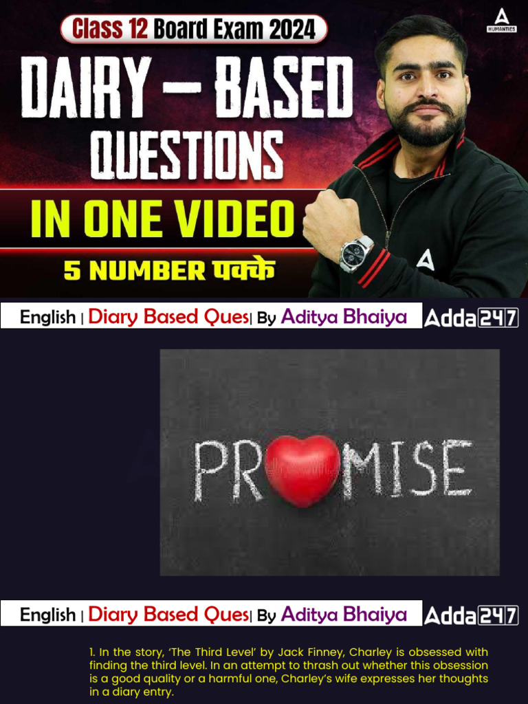 Diary Based Questions | PDF | Nonviolence | Leadership