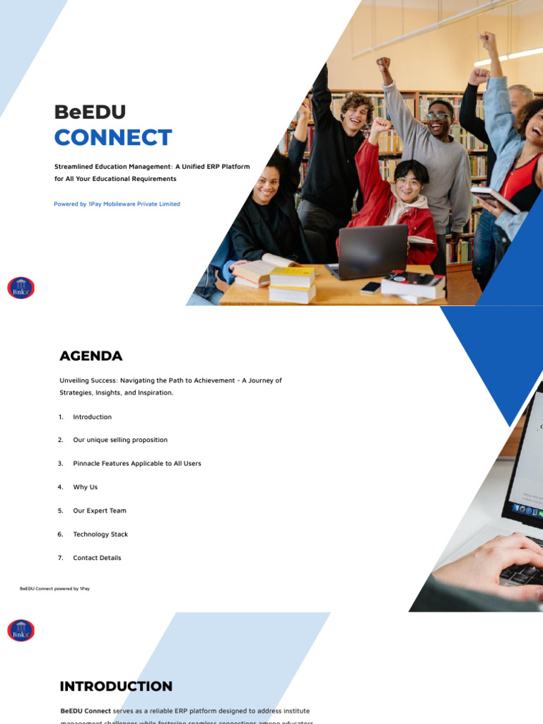 BeEDU Connect - BNKX | PDF | Enterprise Resource Planning | Libraries