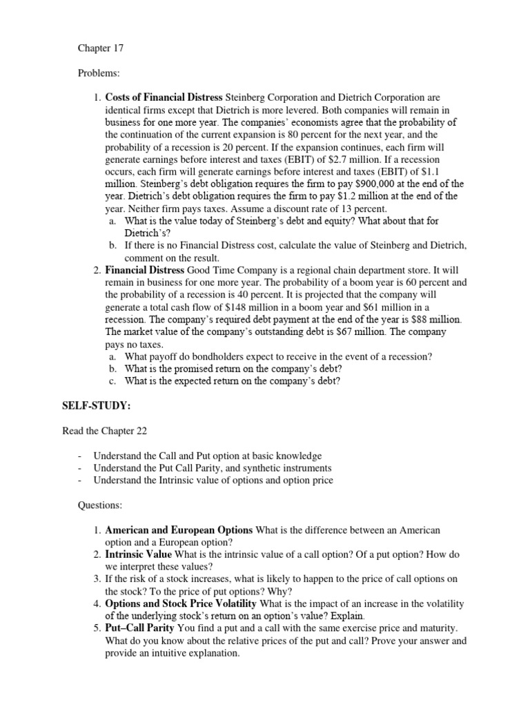 5 - 17 - Capital Structure (Cont) | PDF | Option (Finance) | Put Option