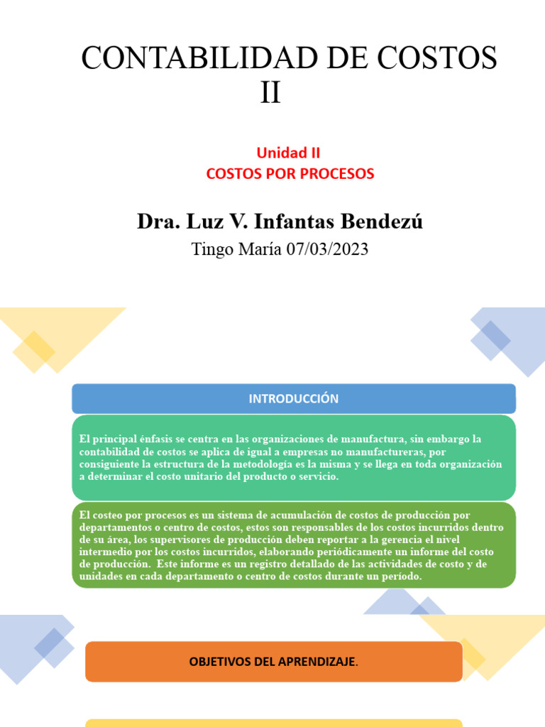 Costos Por Procesos | PDF | Costo | Contabilidad de costos