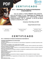 Modelo Certificado NR-12 | PDF