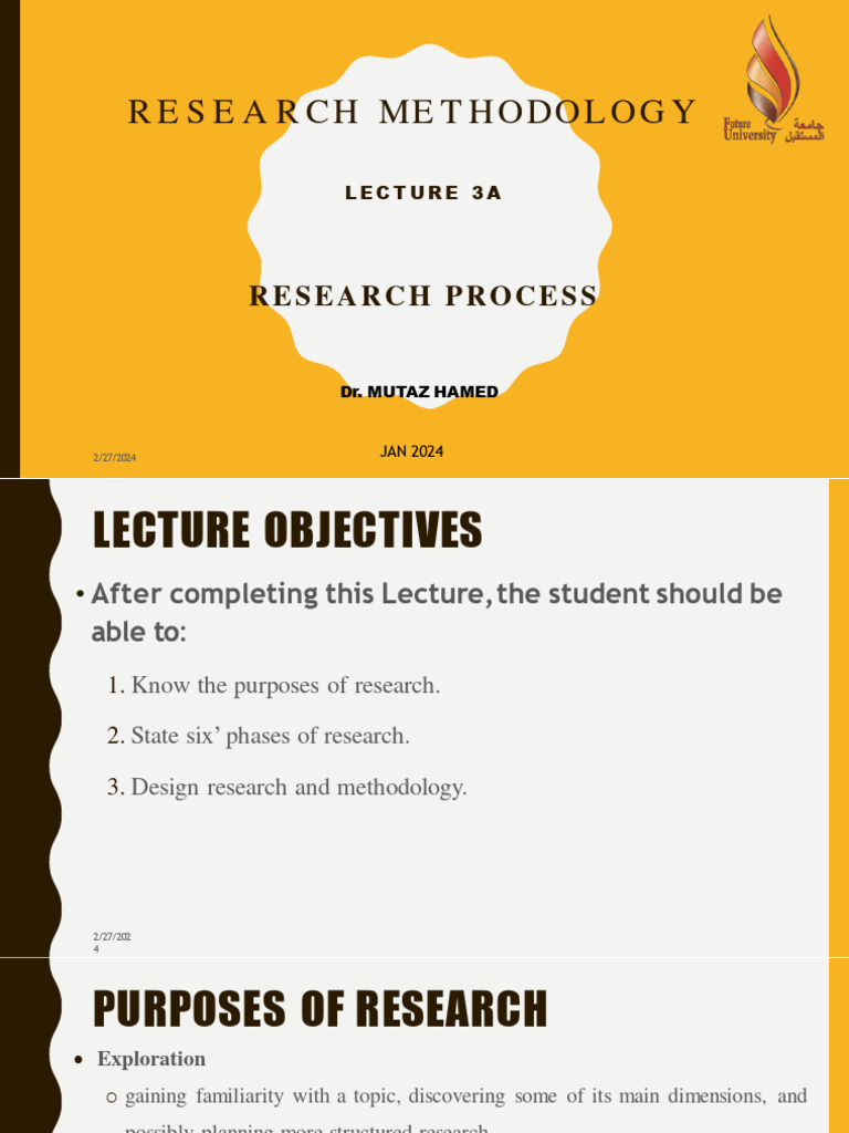 Lecture 3 | PDF | Survey Methodology | Methodology