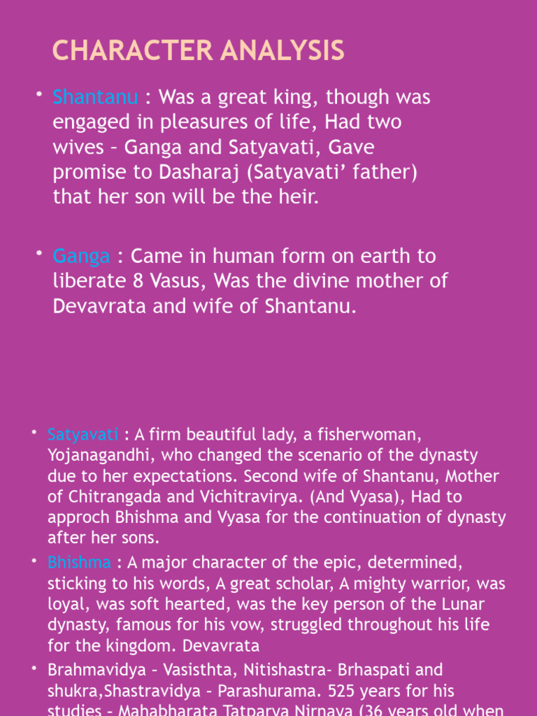 Bhishma and Shantanu's Legacy in Mahabharata | PDF | Vaishnava Texts | Mahabharata