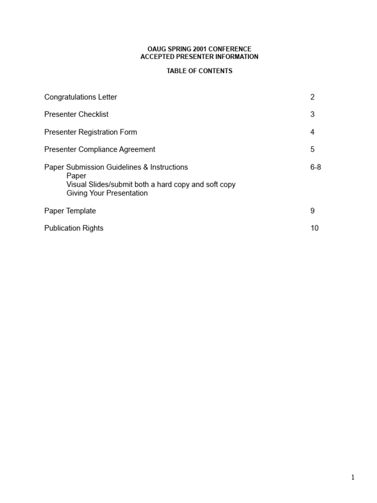 OAUG 2001 Presenter Guide | PDF | Copyright | Copyright Law Of The ...