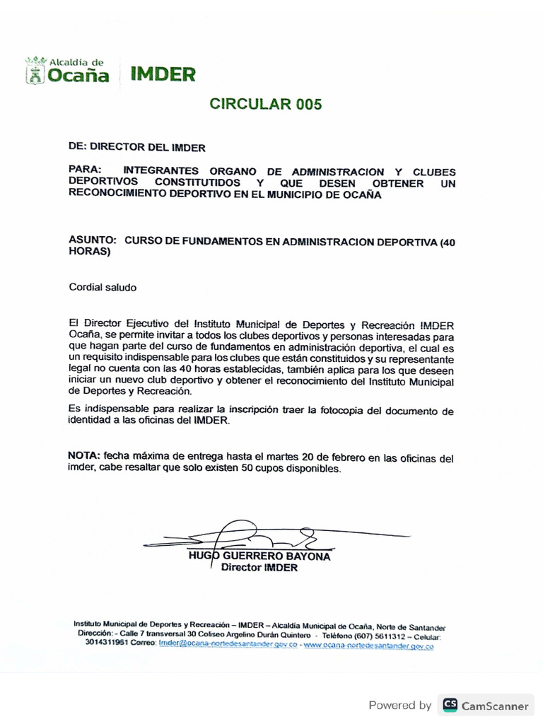 Circular 005 | PDF