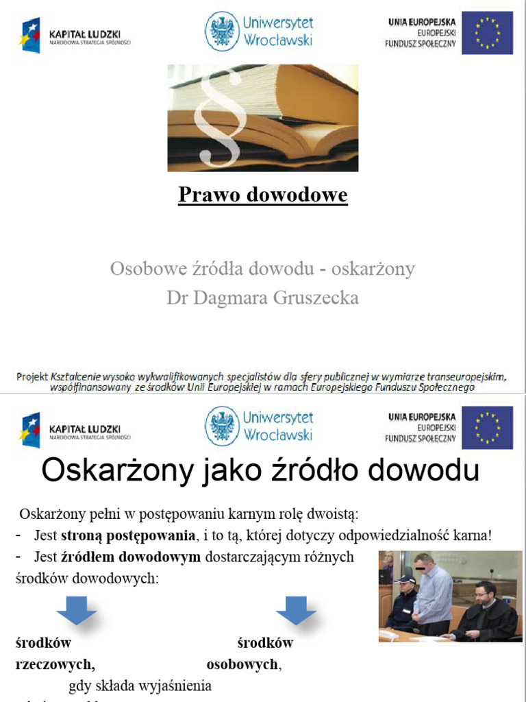8 Dowody Osobowe - Oskarżony | PDF
