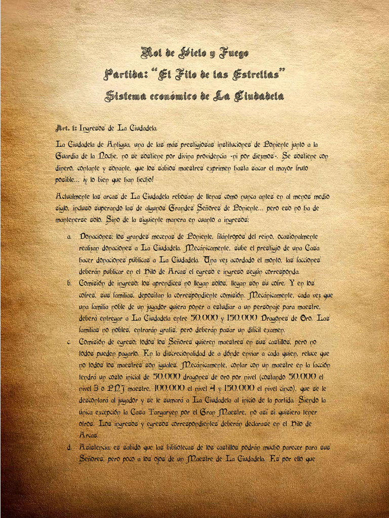 RDHYF. El Filo. Sist. Ec. La Ciudadela.-1 | PDF