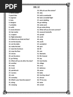 Telepathy Game Categories List | PDF