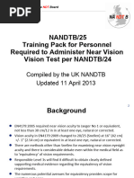 PSL-44 - Vision Requirements | PDF | Nondestructive Testing | Visual Acuity
