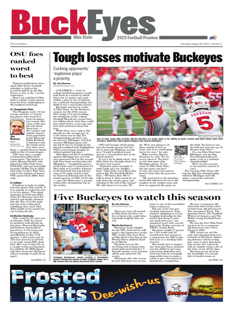 Osu Preview 2023 | PDF | Ohio State Buckeyes Football | College Football