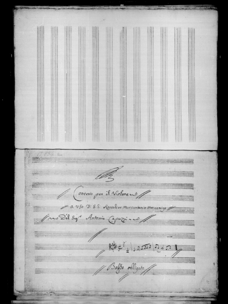 Parti Complete - Double Bass Concerto (Capuzzi) | PDF