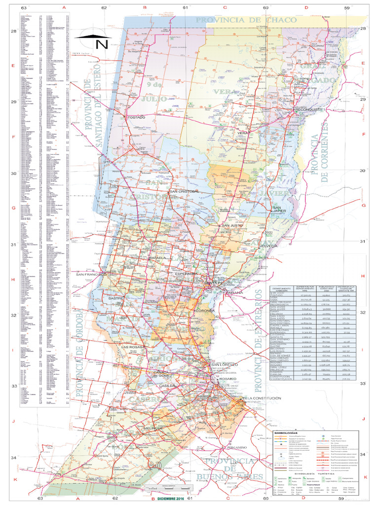 Mapa Santa Fe - Versión Imprimible | PDF