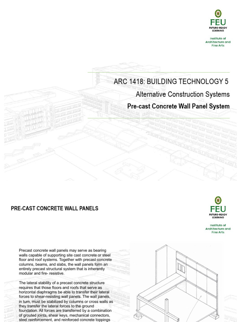 Precast Concrete Wall Panel System Slide Presentation | PDF | Precast ...