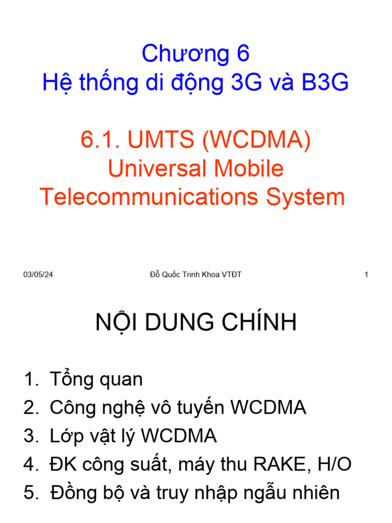 K41 WCDMA Part1 | PDF