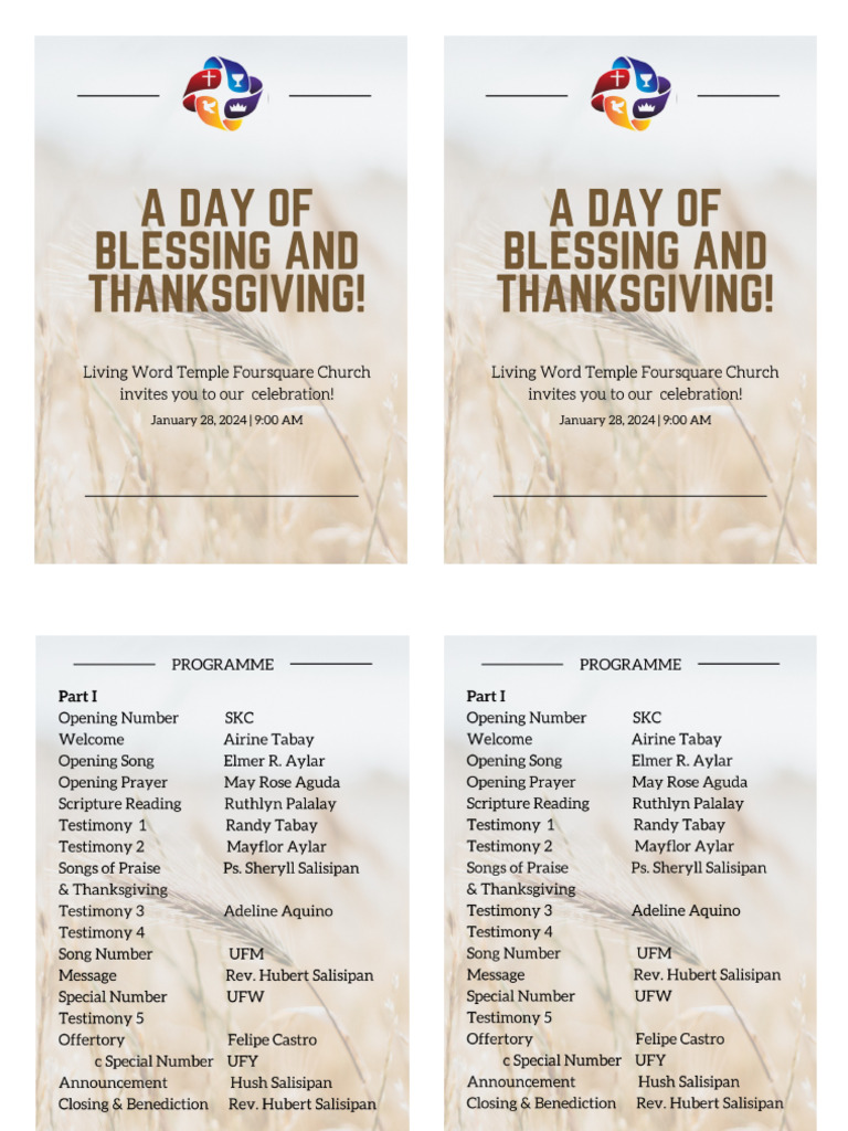 Thanksgiving 202 | PDF